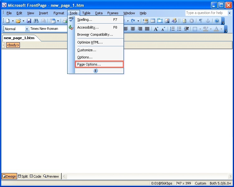 How to publish your site using FTP in FrontPage - Bluehost